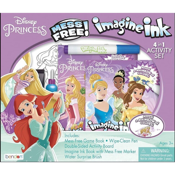 Other | Disney Princess Mess Free Imagine Ink 4in1 Activity Set Bendon ...